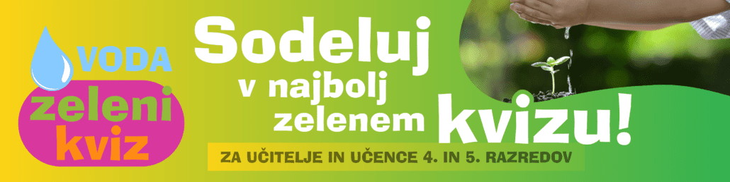 Zeleni kviz: voda - prijavite se na najbolj zeleni kviz! - Založba Rokus Klett