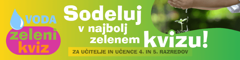 Zeleni kviz: voda - prijavite se na najbolj zeleni kviz! - Založba Rokus Klett